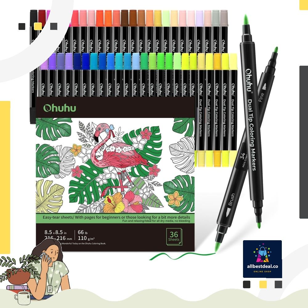 Fine tip markers for coloring books store