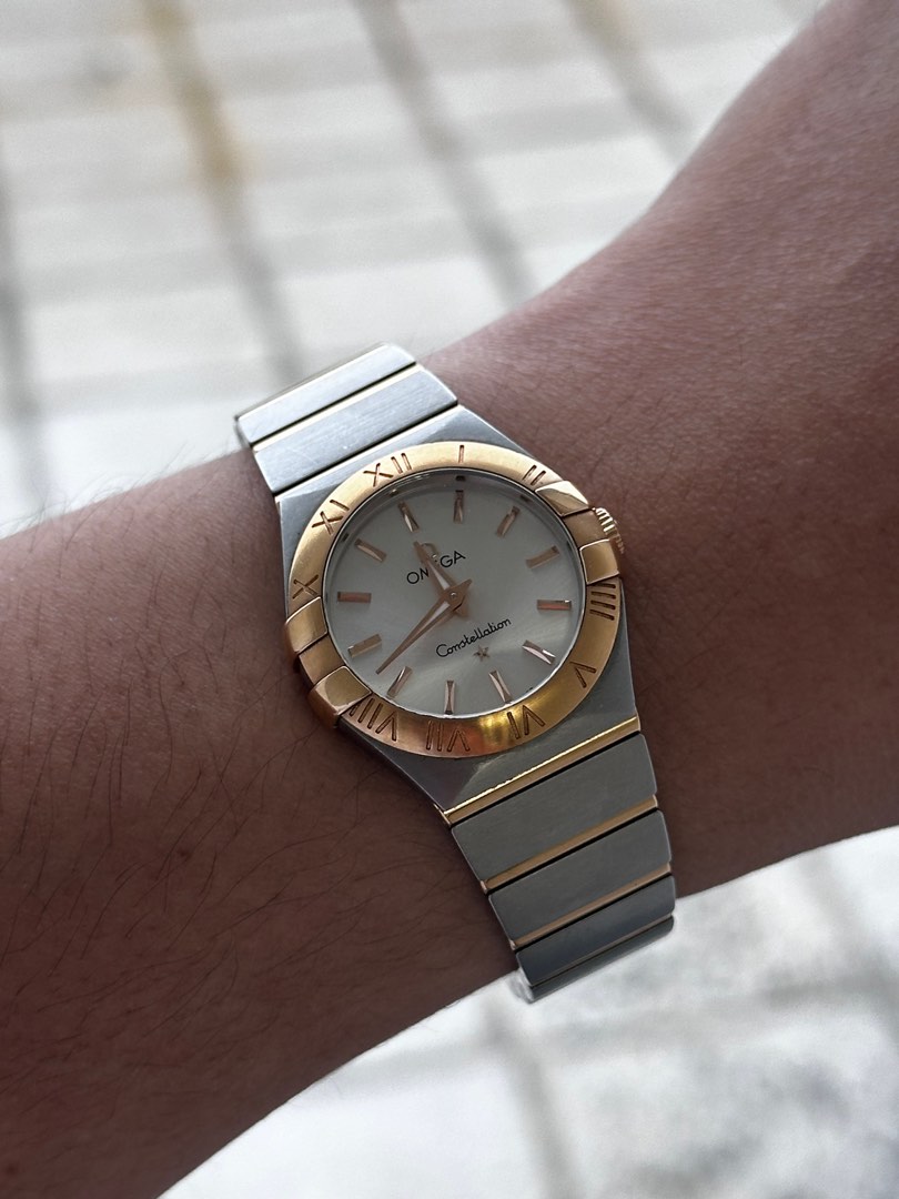 OMEGA Constellation Silver Dial Two Tone Ladies' Watch, Luxury, Watches ...