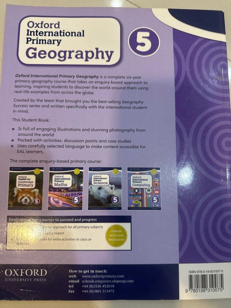 Oxford international primary geography year 5, Hobbies & Toys, Books ...