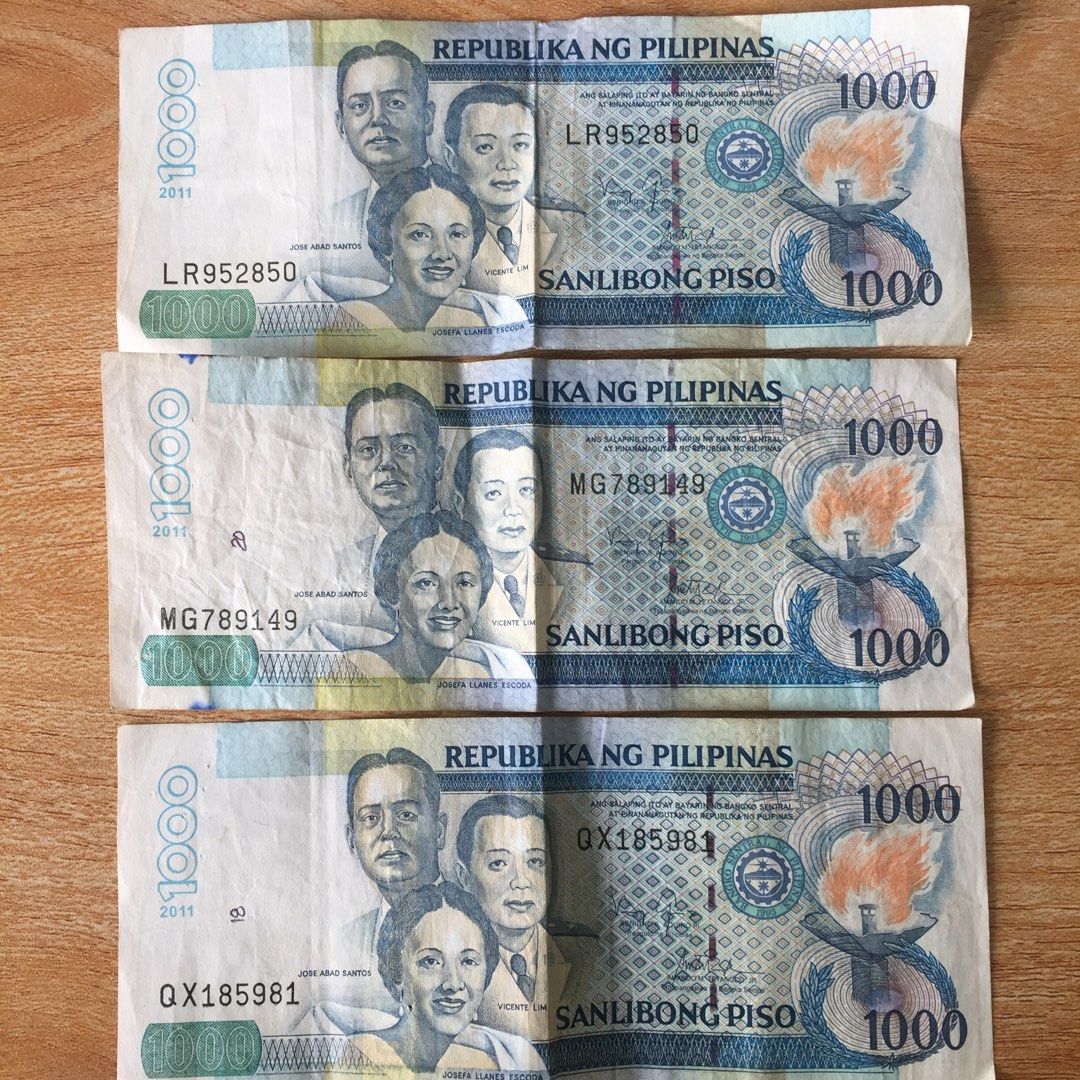 Philippine peso P1,000 bill (P800 each), Hobbies & Toys, Memorabilia ...