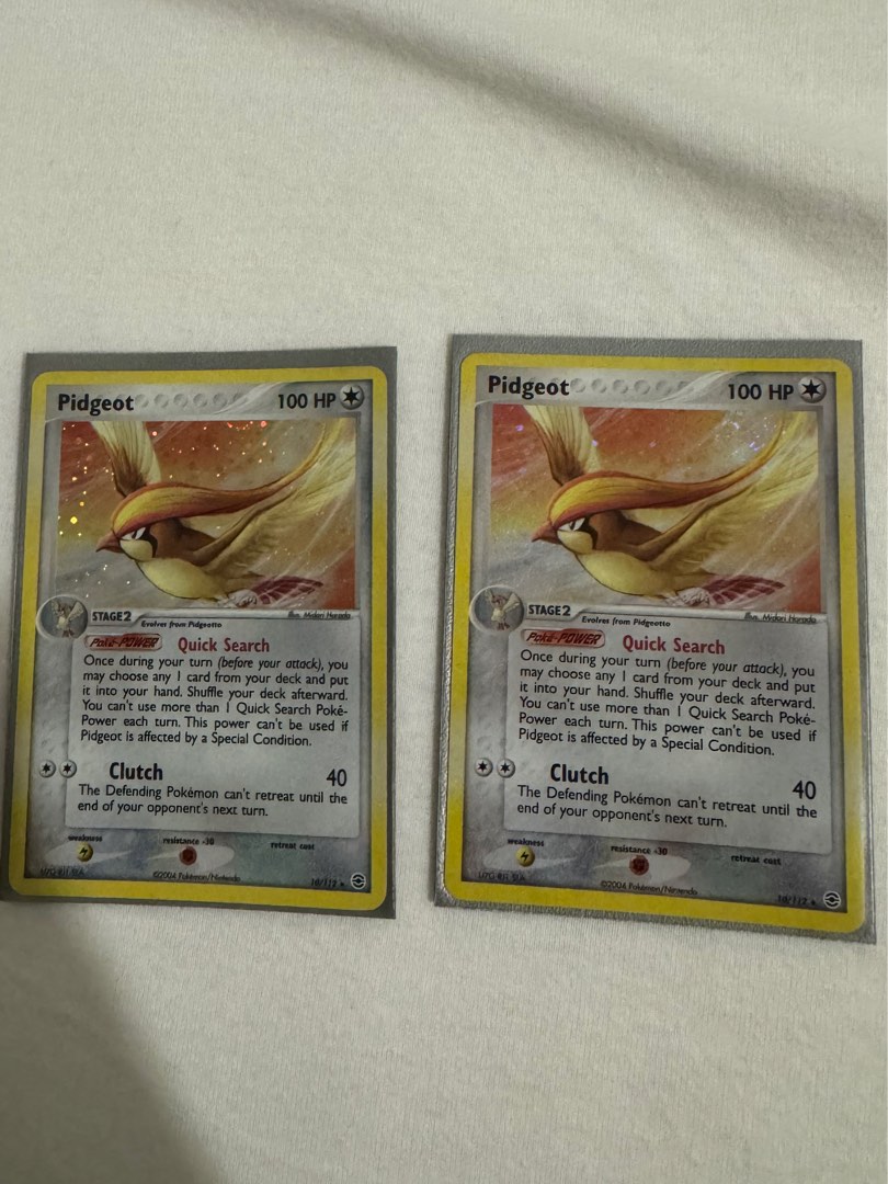 Pidgeot - 10/112 - Holo Rare Ex Fire Red & Leaf Green Singles (Pokemon ...