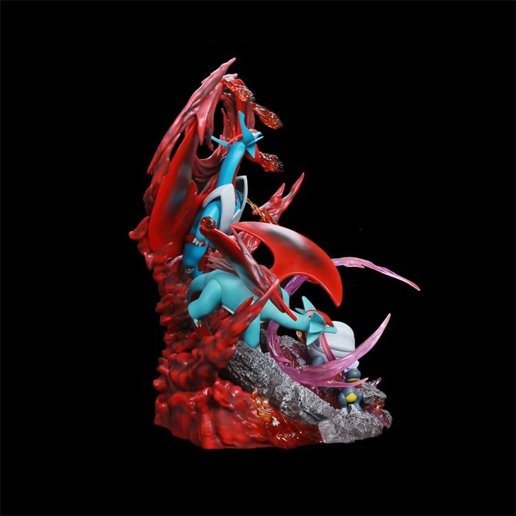 Pokemon Salamence Bagon Shelgon Mega Evolution PVC Figure Statue ...