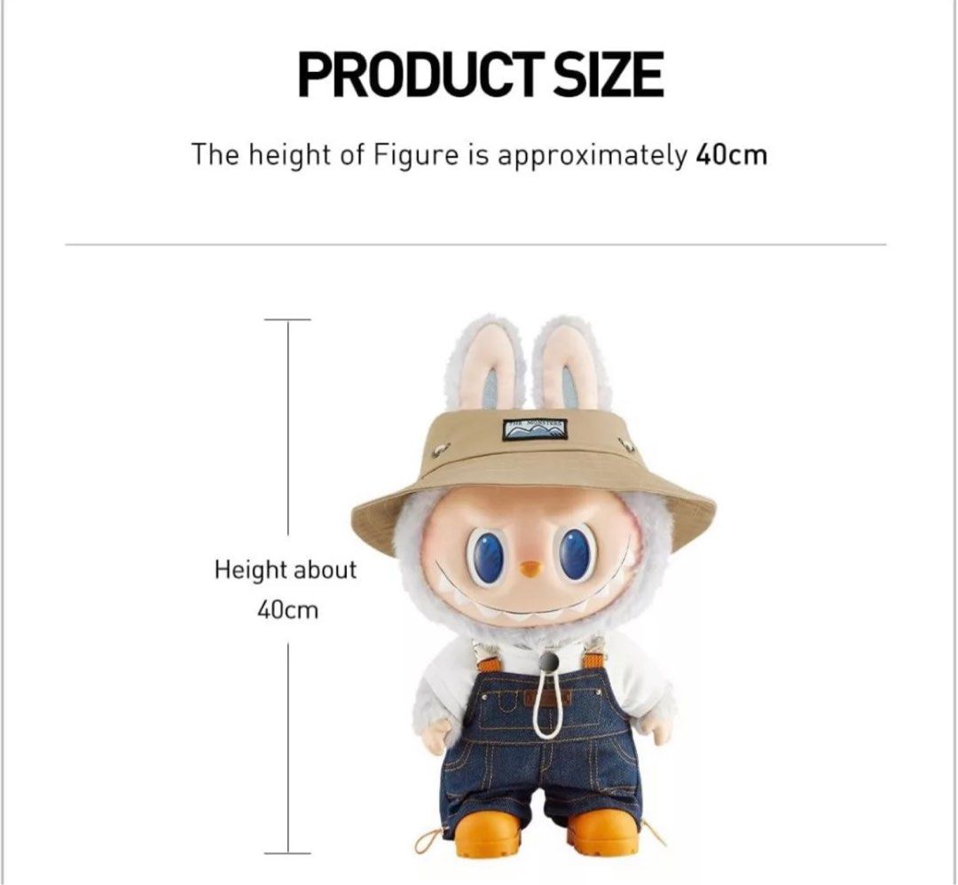 POP MART The Monsters Labubu Fall in Wild Vinyl Plush Doll Big Height ...