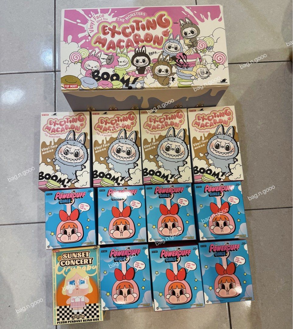 PopMart Blind Box : Labubu macaron / crybaby powerpuff girl, Hobbies ...