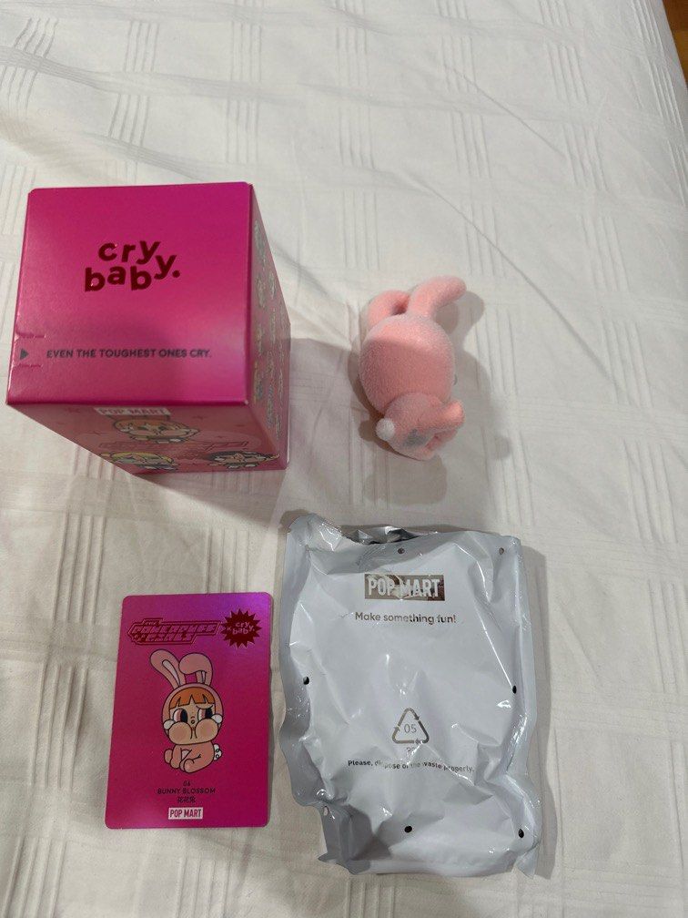 PowerPuff Girls x Cry Baby Popmart Bunny Blossom, Hobbies & Toys ...
