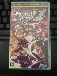SONY PlayStation Portable PSP Phantasy Star Portable 1 2 & 2 Infinity ...