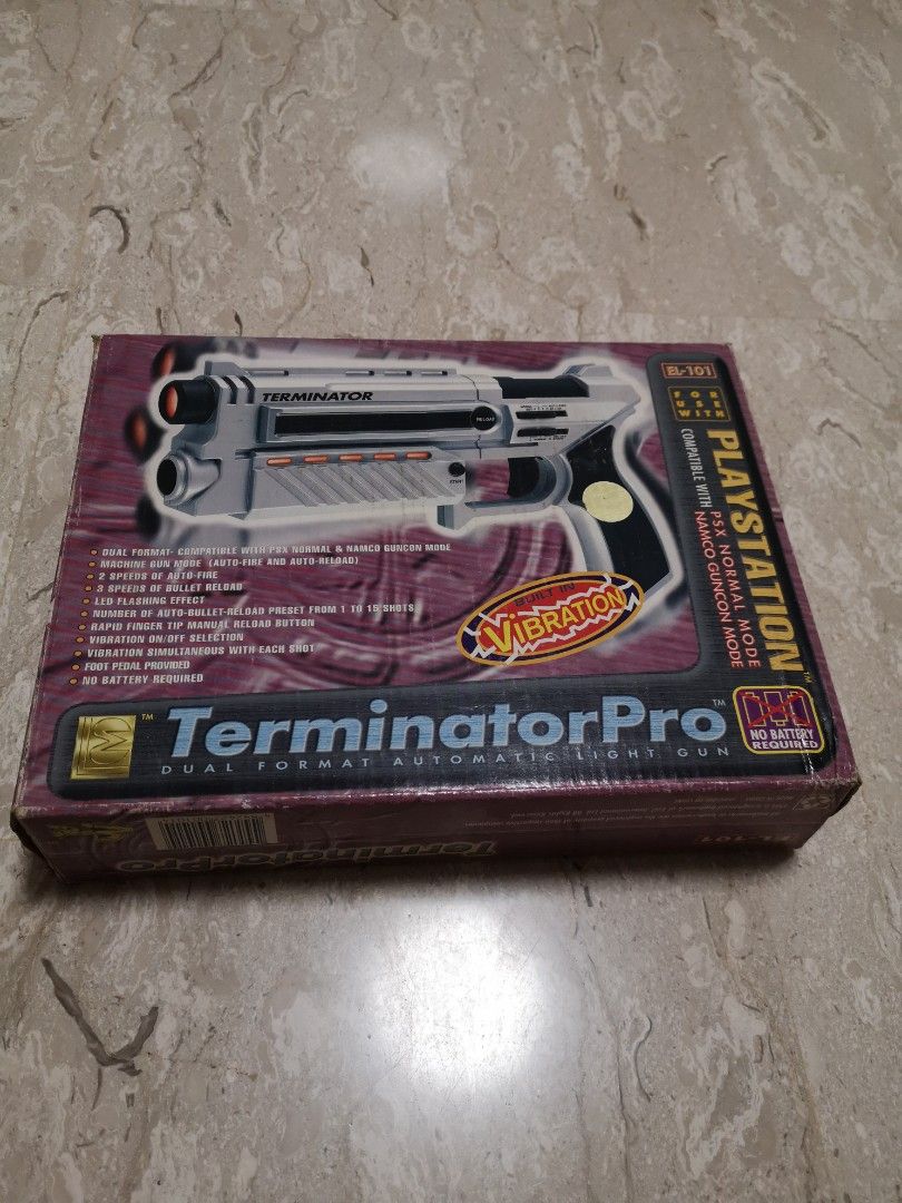 Rare PlayStation TerminatorPro Light Gun, Video Gaming, Video Games ...