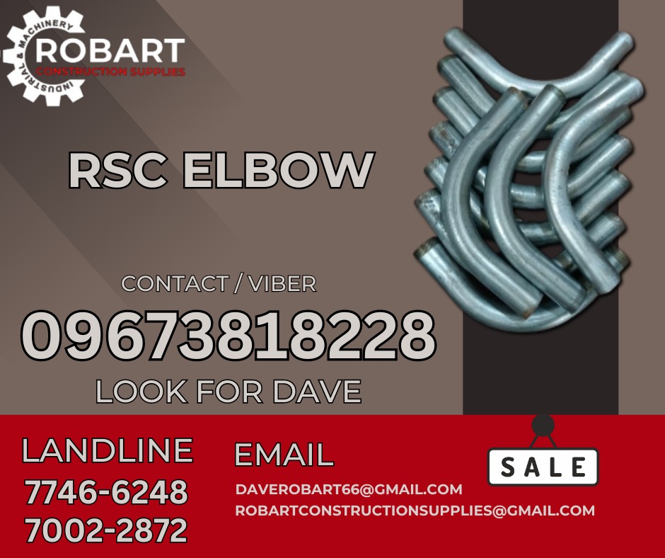 RSC ELBOW, Commercial & Industrial, Industrial Equipment on Carousell