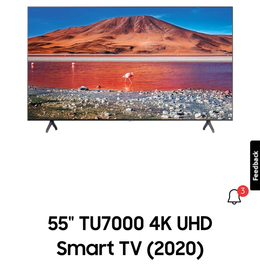 Samsung 55" TU7000 4K UHD Smart TV (No picture), TV & Home Appliances ...