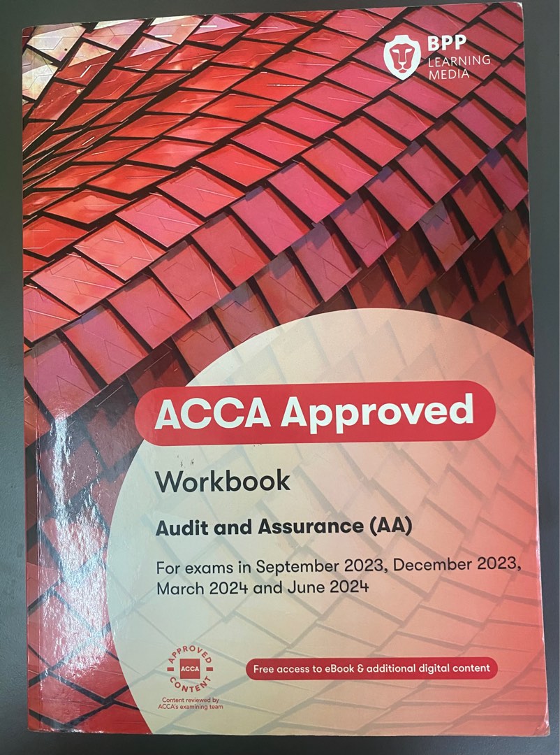 (SET) 2024 ACCA BPP Audit and Assurance (FM) (F8) Workbook,Practice Revision Kit, Hobbies & Toys ...