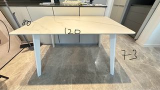 BACKMAN Modern Sintered Stone Extendable Dining Table, Furniture & Home ...