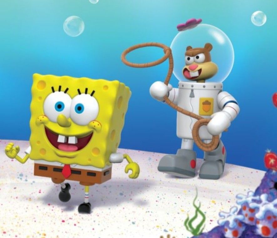 (ON-HAND) Super7 Spongebob Squarepants SPONGEBOB and SANDY CHEEKS ...
