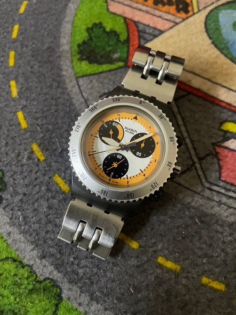 Swatch Irony Diaphane Chrono, Men's Fashion, Watches & Accessories, Watches on Carousell