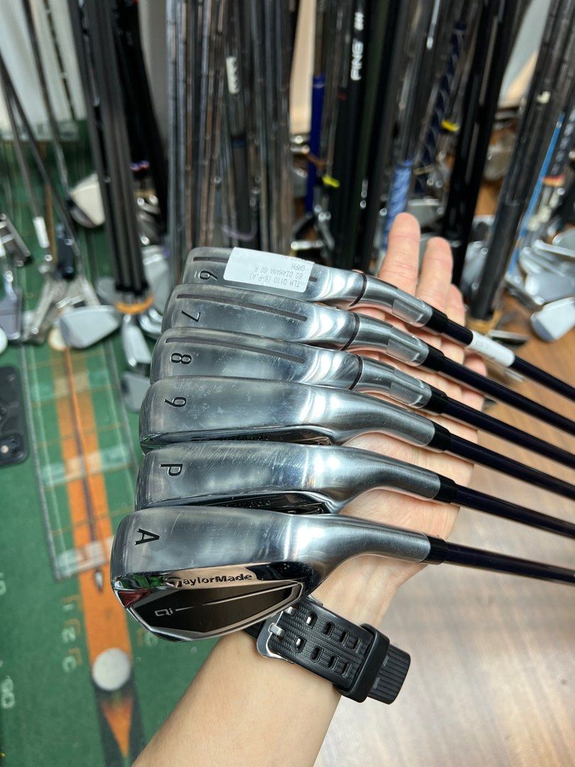 TaylorMade Qi10 6-A (6pc) Irons [With Diamana R Graphite Shaft Attached ...