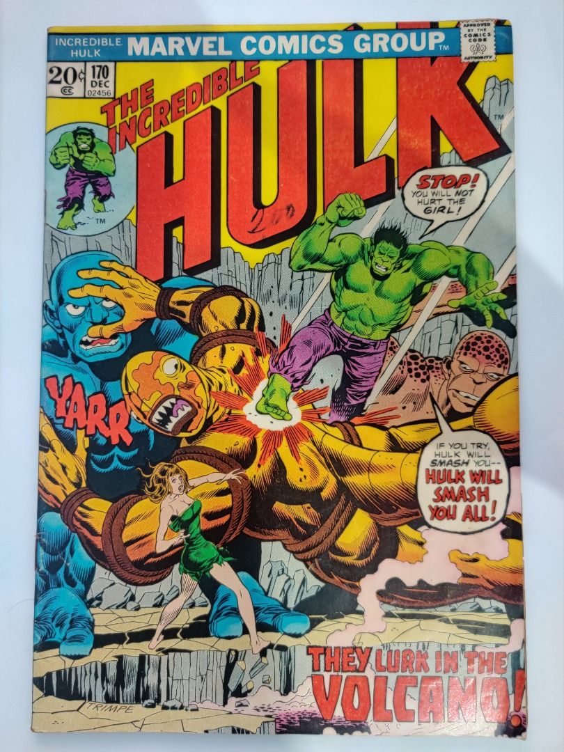 The Incredible Hulk Vol. 1 (1962) #170 Mark Jewelers Insert, Hobbies ...