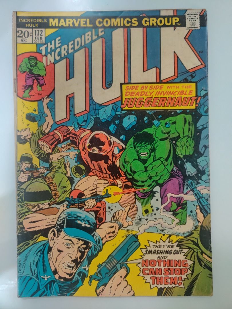 The Incredible Hulk Vol. 1 (1962) #172 Mark Jewelers Insert, Hobbies ...