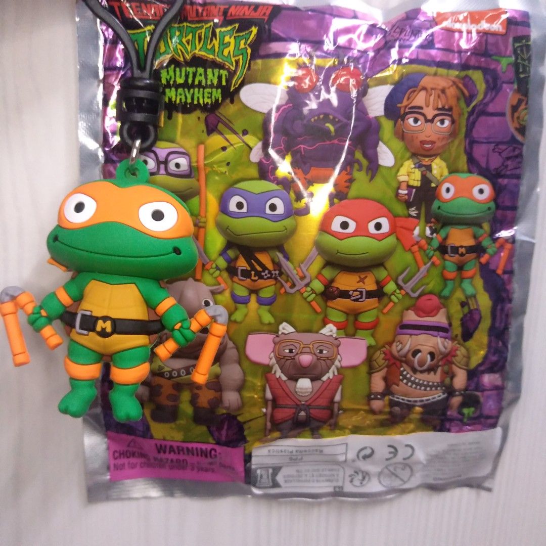 TMNT Mutant Mayhem keychain - Michelangelo, Hobbies & Toys, Toys ...
