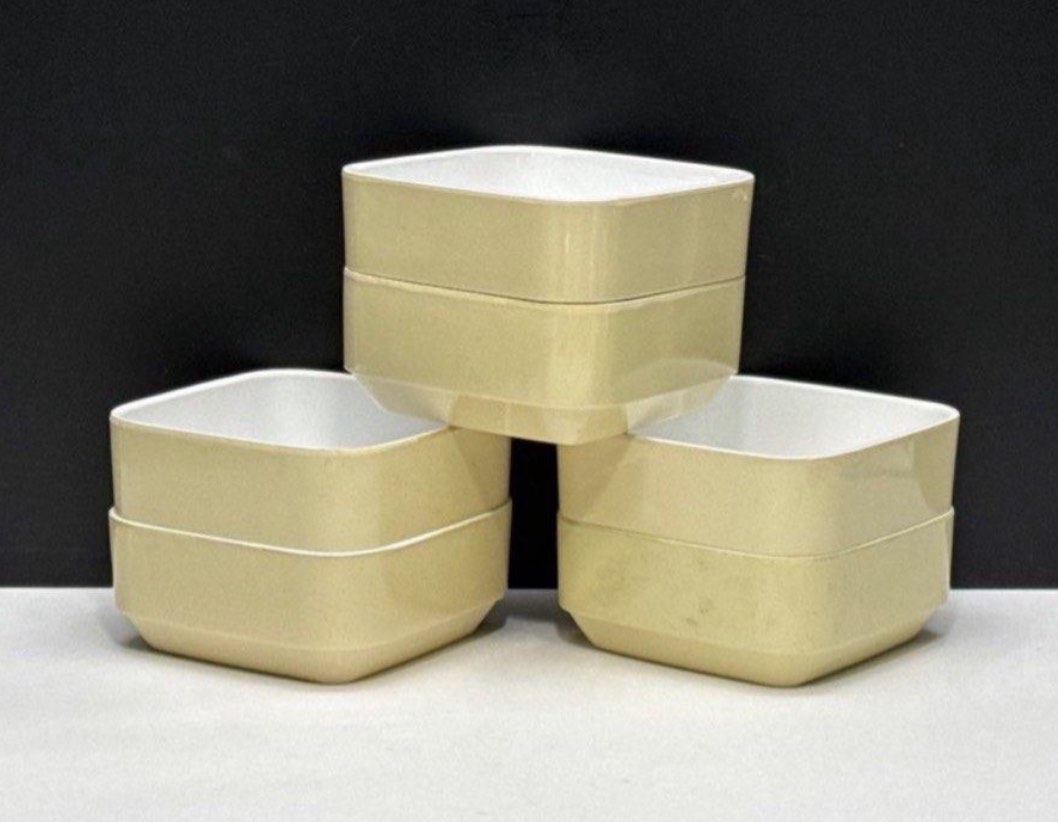 VINTAGE SINGAPORE AIRLINES MELAMINE MEAL/FRUIT/DESSERT SQUARE TRAY Made ...