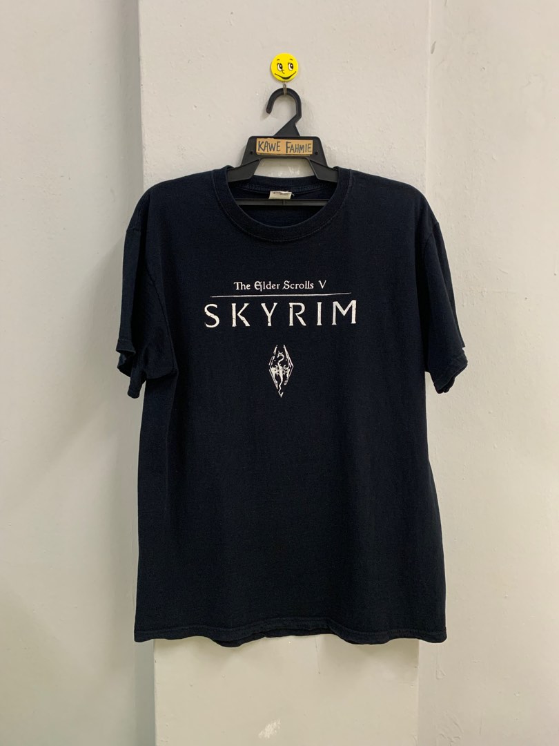 Vintage Skyrim The Elder Scrolls V Tshirt, Men's Fashion, Tops & Sets ...