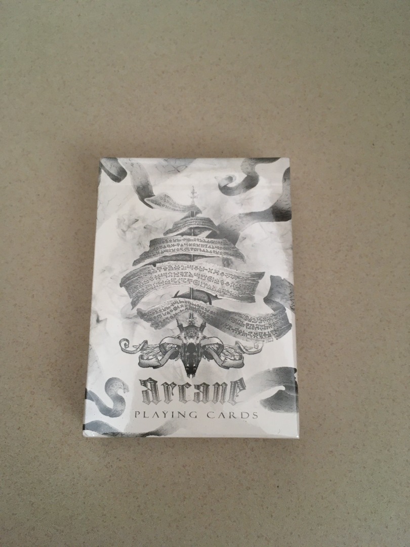 White Arcane Playing Card Deck by Ellusionist, Hobbies & Toys, Toys ...