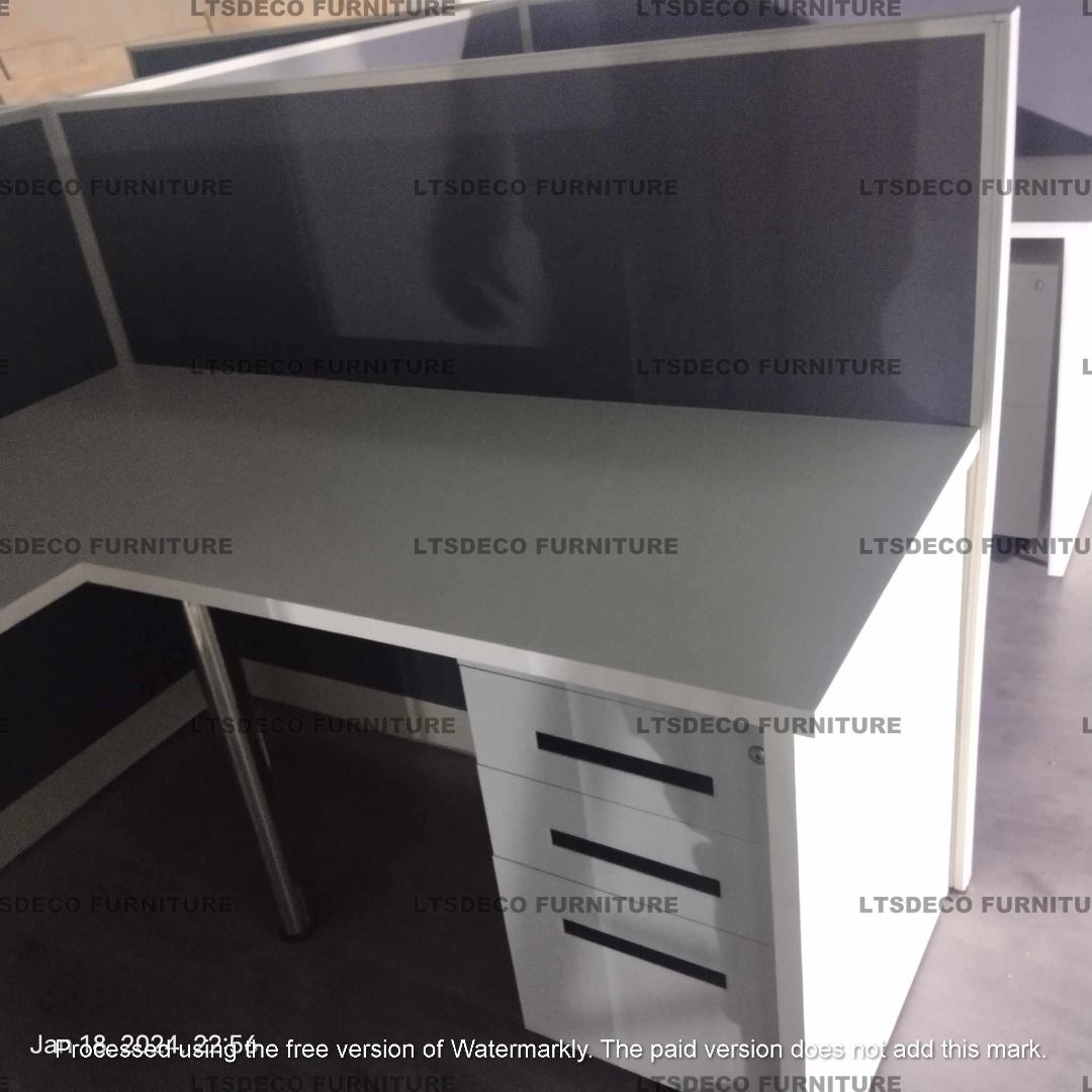 workstation full fabric office partitions, Furniture & Home Living ...