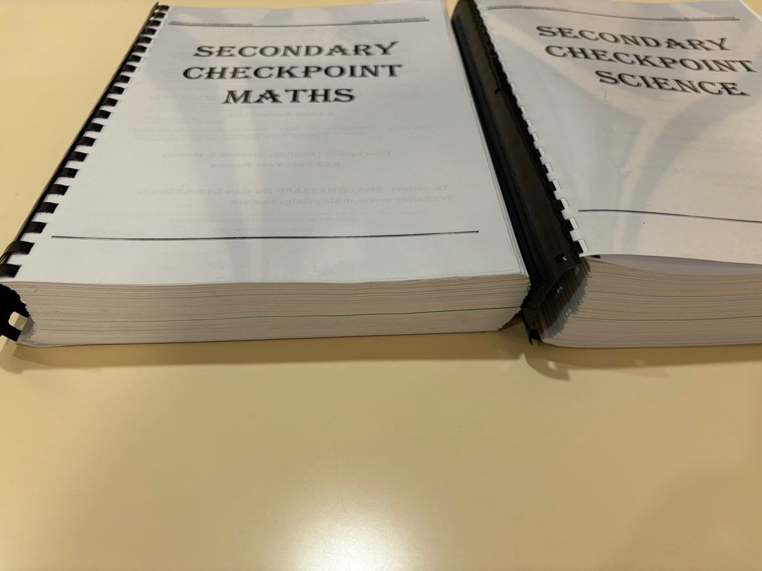 Y7-Y9 IGCSE Checkpoint PYP. 3 books English, Math and Science , Hobbies ...