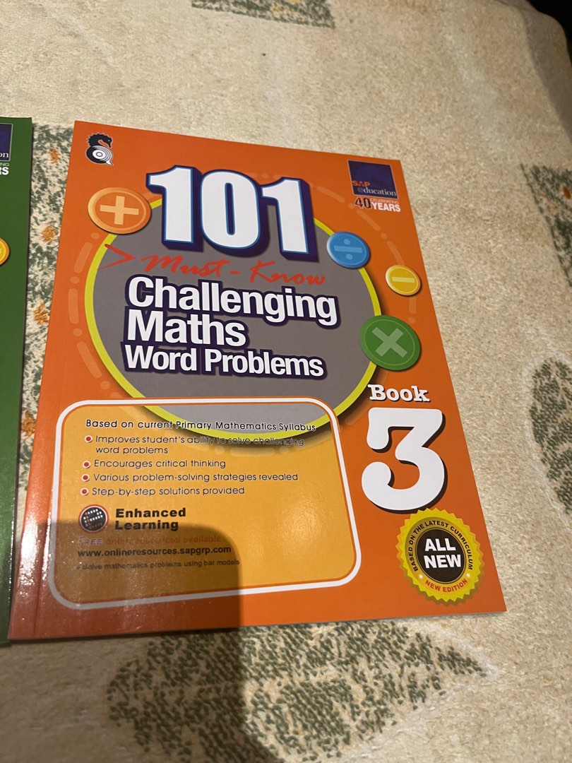 101 Singapore Math Word Problem, 興趣及遊戲, 書本 & 文具, 教科書 - Carousell