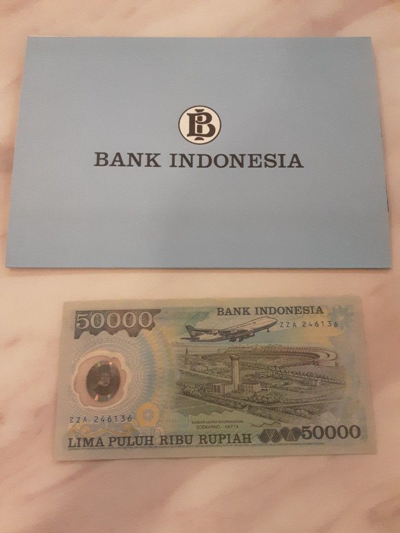 1993 Indonesia 50000 Rupiah President Soeharto Commemorative note ...