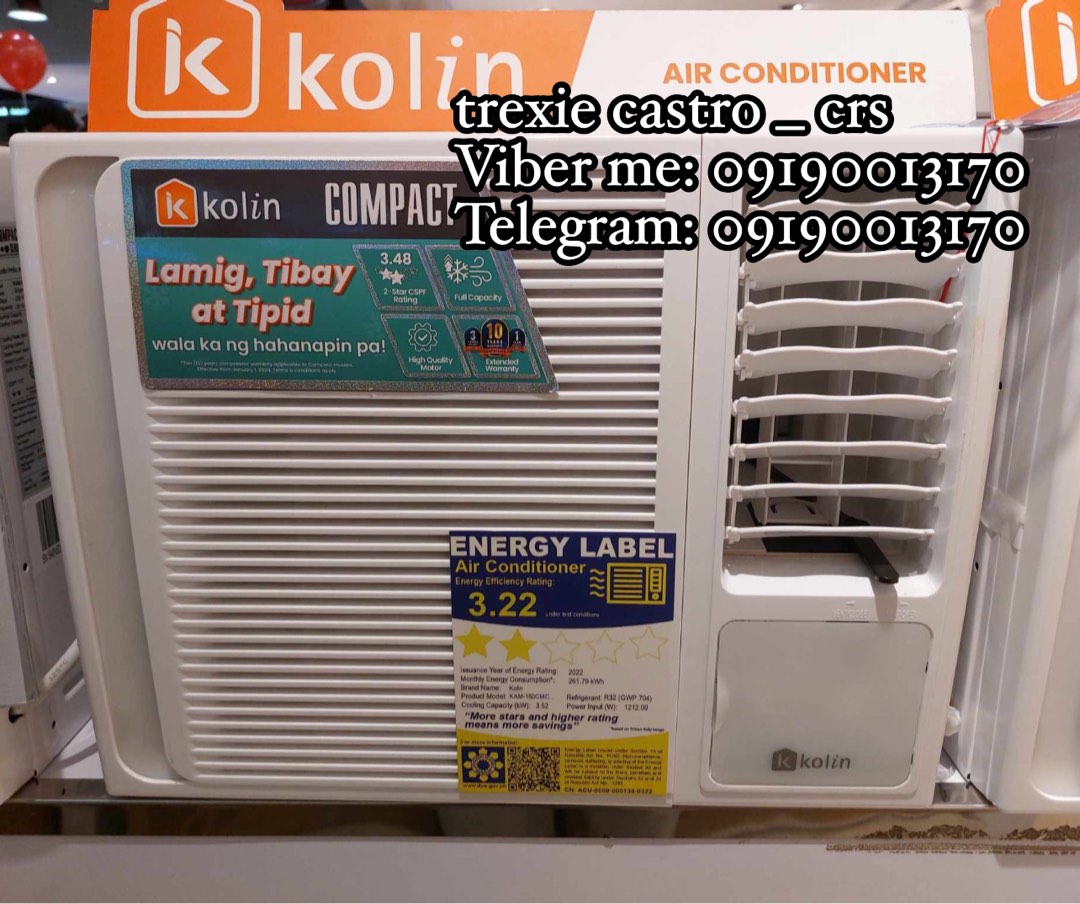 ️ NEW KOLIN WINDOW TYPE NON INVERTER WITH REMOTE AND KOLIN WINDOW TYPE ...