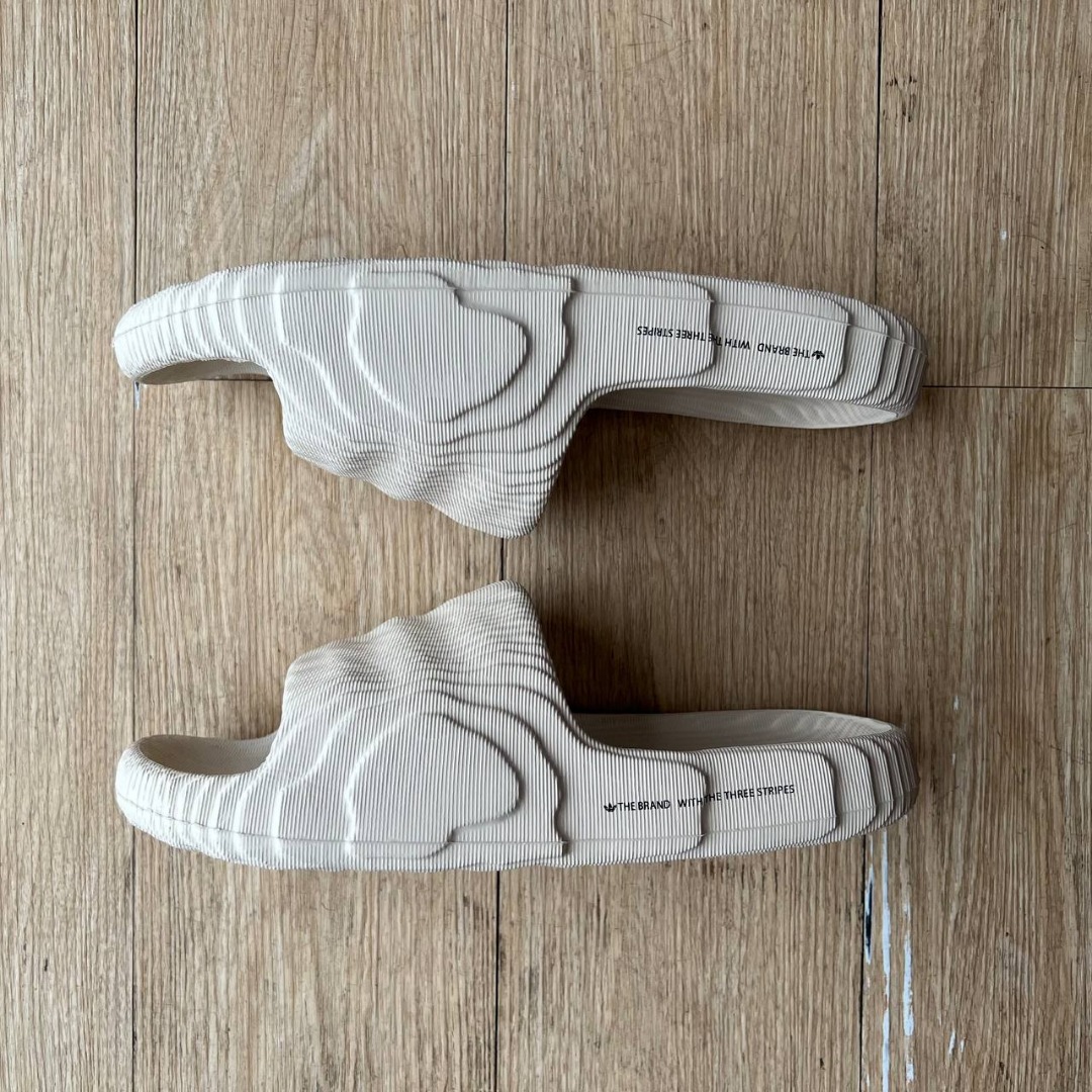 Adidas Adilette 22 Slides Cream White, Men's Fashion, Footwear ...