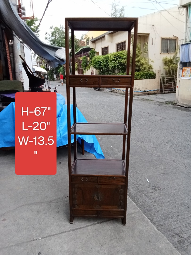 antique solid wood 4 layer traditional japanese display shelf japan ...