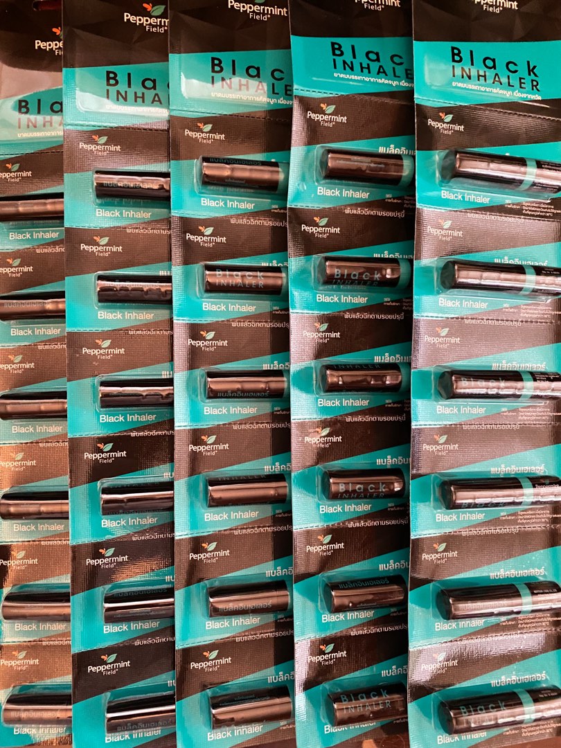 AUTHENTIC BLACK INHALERS FROM BKK, Health & Nutrition, Medical Supplies ...