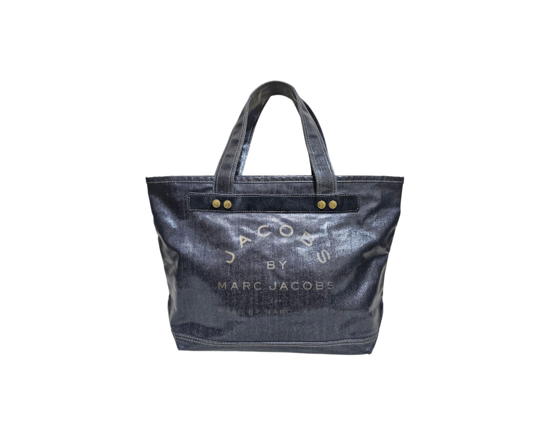 AUTHENTIC MARC BY MARC JACOBS LAMINATED DENIM ZIP TOTE / BAG, Luxury ...