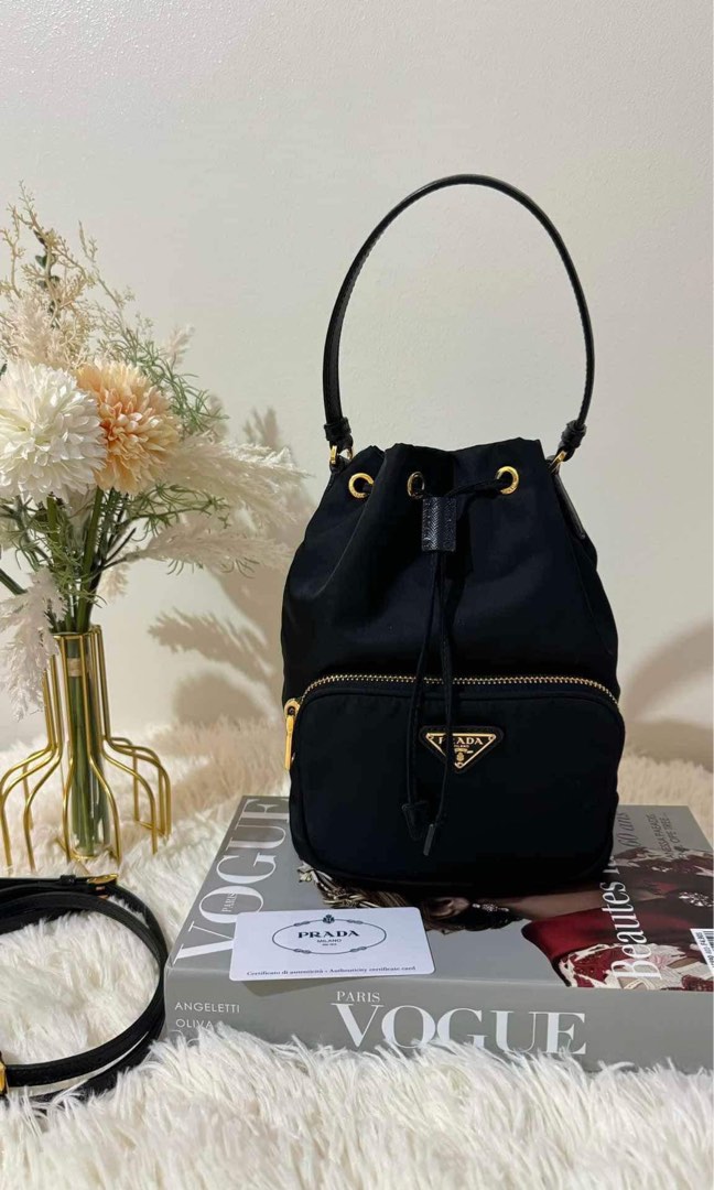 Authentic Prada Bucket Bag, Luxury, Bags & Wallets on Carousell