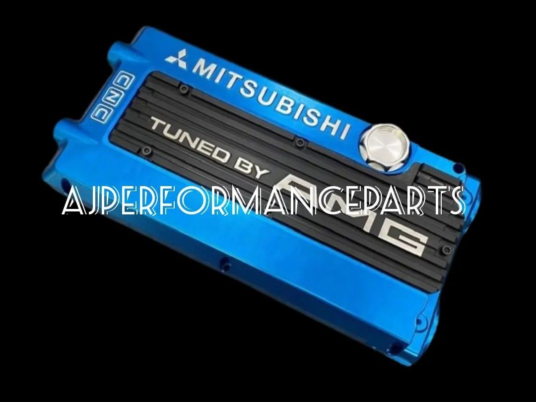 CNC INNOVATION BILLET ENGINE VALVE COVER SET ANODIZED BLUE MITSUBISHI ...
