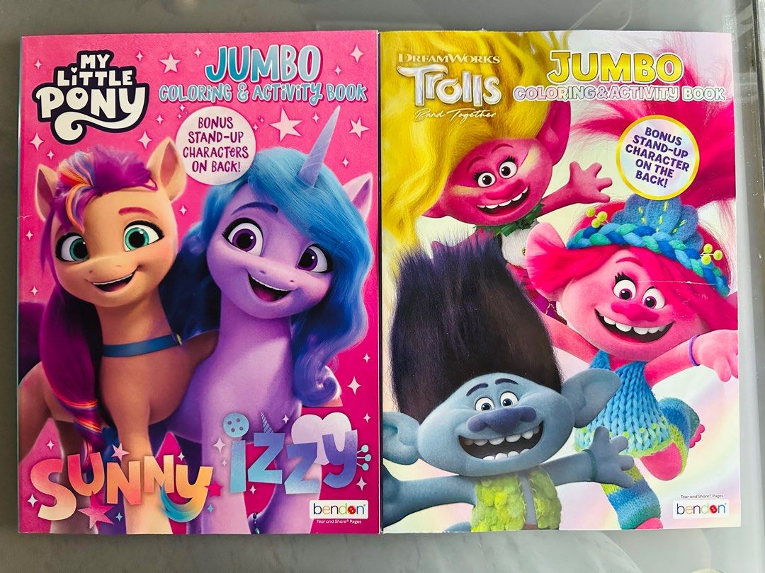 COLORING BOOK MY LITTLE PONY TROLLS, Hobbies & Toys, Stationary & Craft ...