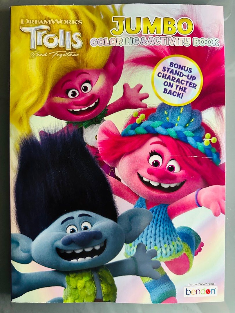 COLORING BOOK MY LITTLE PONY TROLLS, Hobbies & Toys, Stationary & Craft ...