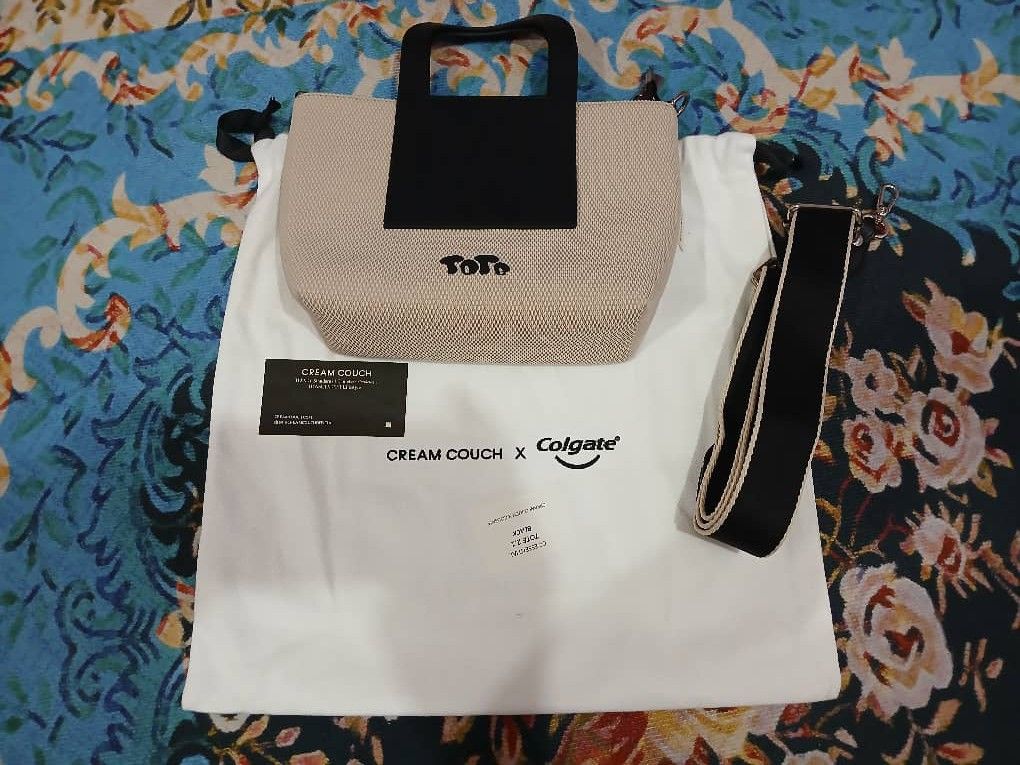 Cream Couch x Colgate Tote, Women's Fashion, Bags & Wallets, Tote Bags ...