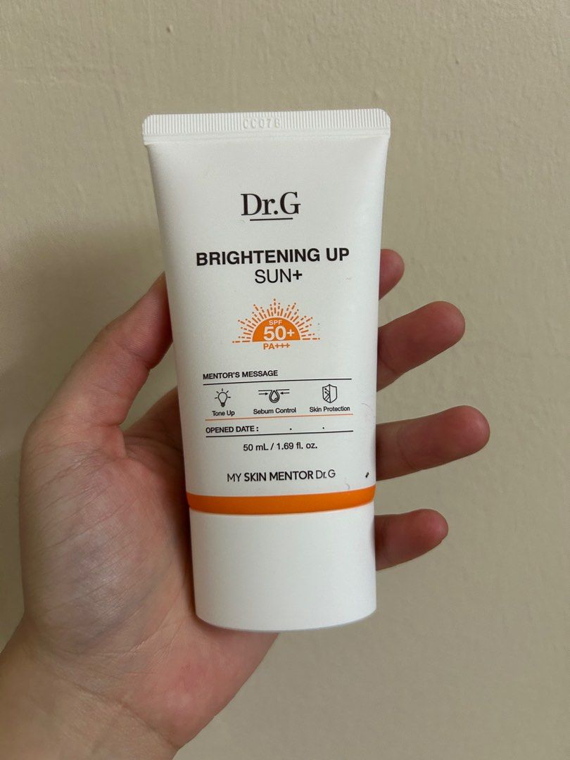 DR.G brightening up sunscreen orange, Beauty & Personal Care, Face ...