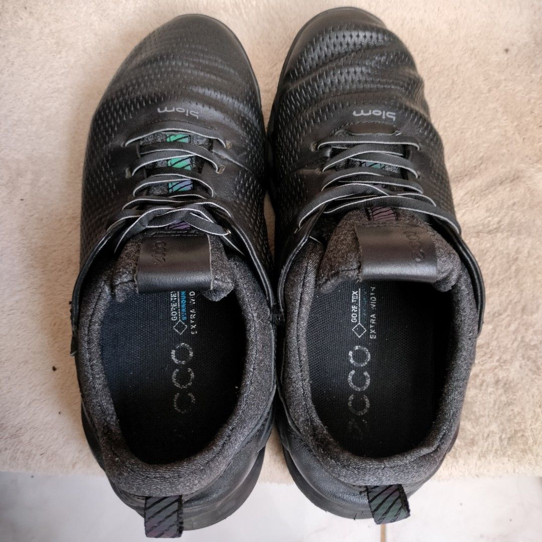 ECCO Biom Cool Pro BLACK Gore Tex GTX Golf Shoe Sneaker, Men's Fashion ...