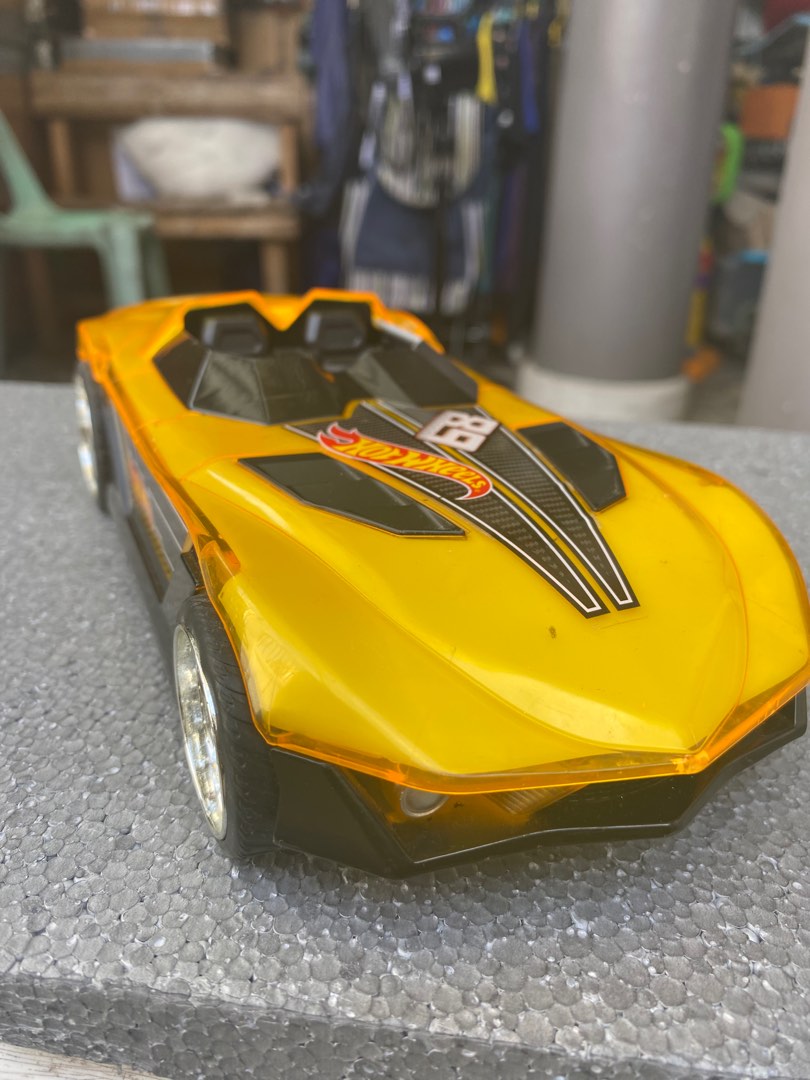 Hot Wheels Yellow Electronic Car 68 Black Silver Wheel Light Up Sounds ...