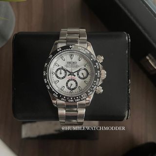 Seiko Royal Oak Chronograph Mod (Reverse Panda), Luxury, Watches on ...