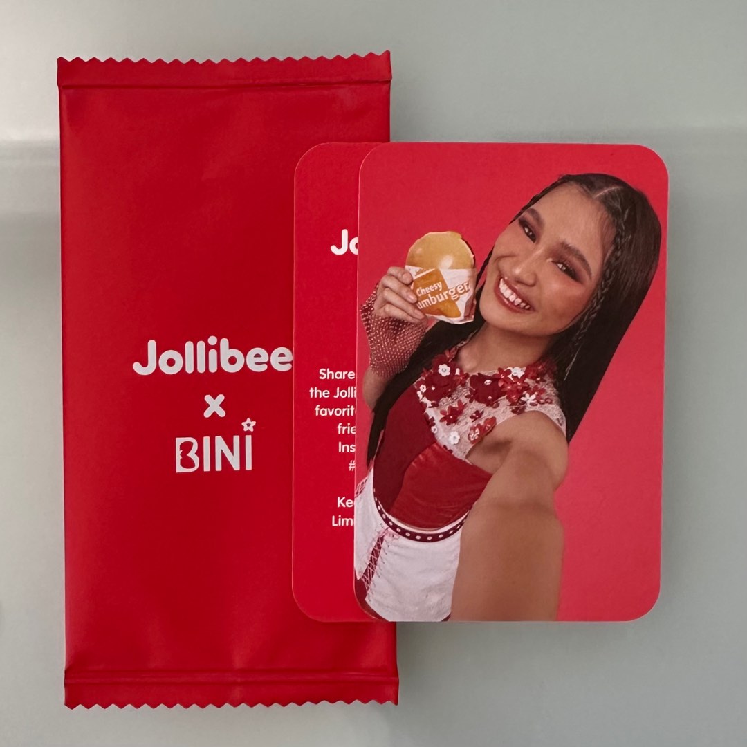 Bini Jollibee Official Photocard Jhoanna burger, Hobbies & Toys ...