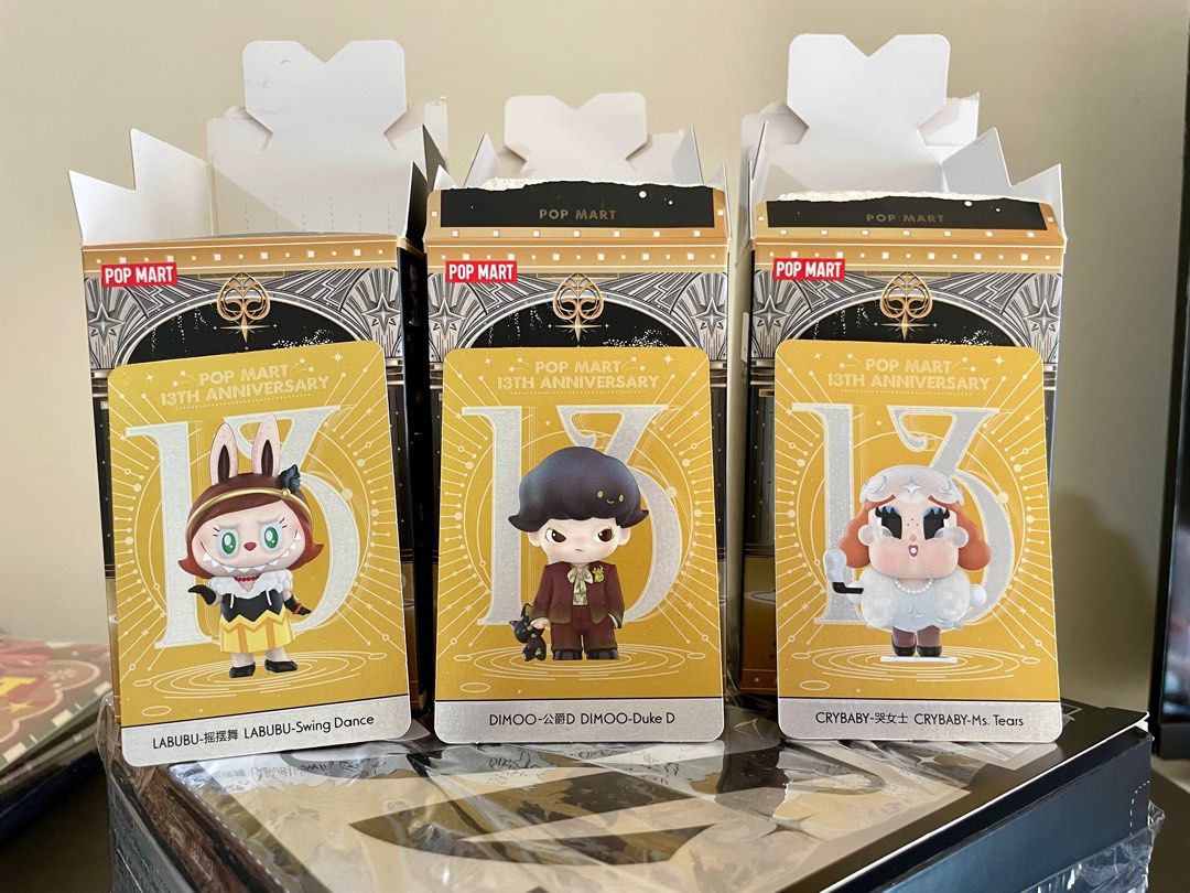 Labubu, Dimoo, Crybaby PopMart 13th Anniversay, Hobbies & Toys, Toys ...