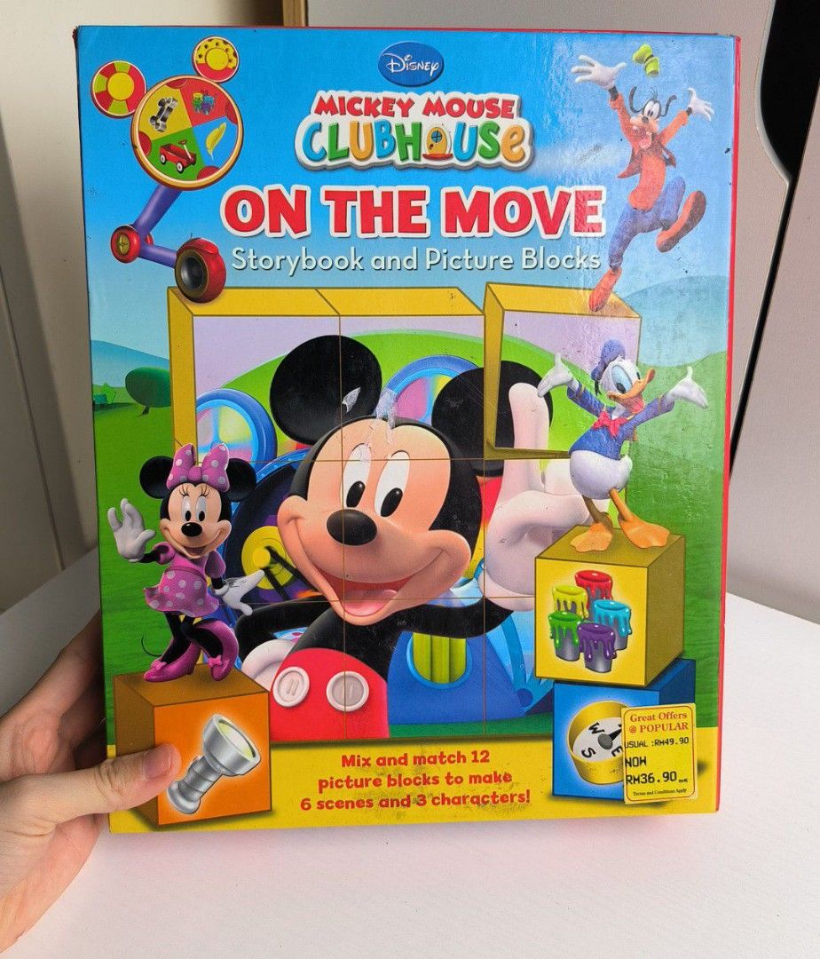MICKEY MOUSE CLUBHOUSE ON THE MOVE BOX SET 🎁 storybook and picture ...