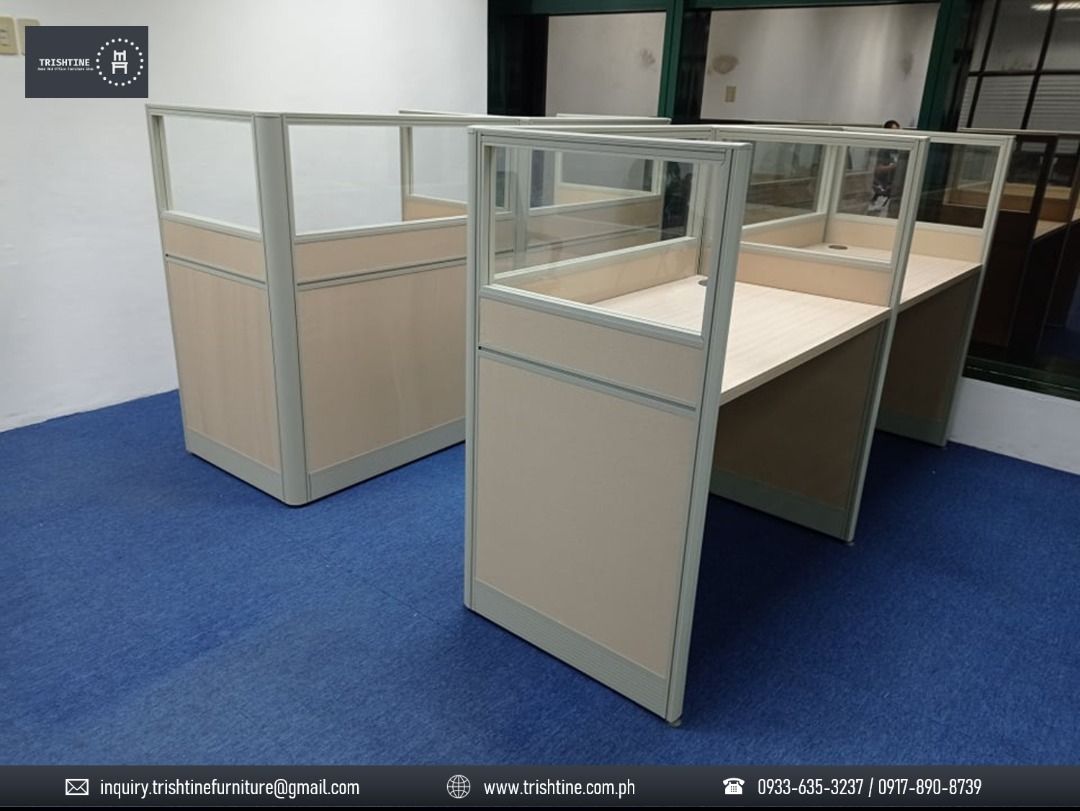 Modular Partition Sharing Layout Beige Endtrims / Office Furniture ...