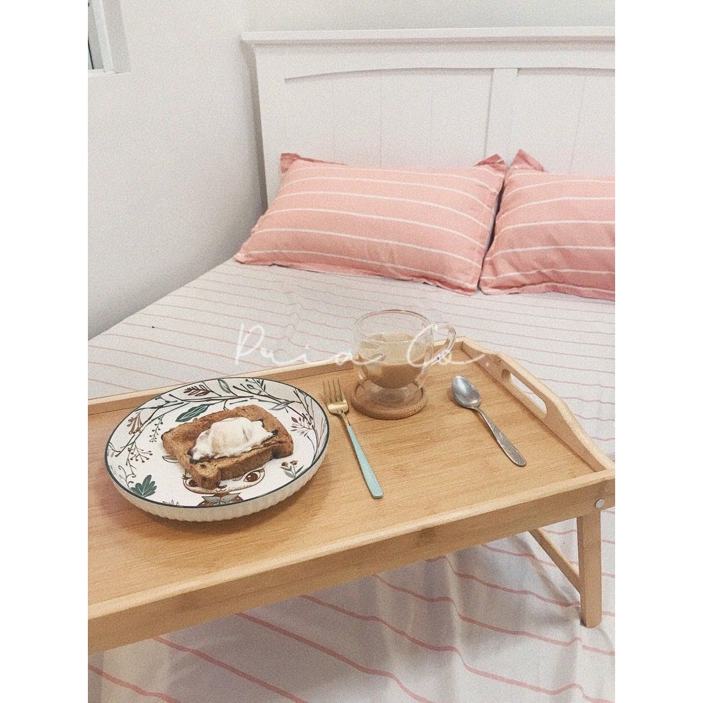 noon east Bamboo Bed Tray Table, Furniture & Home Living, Furniture ...