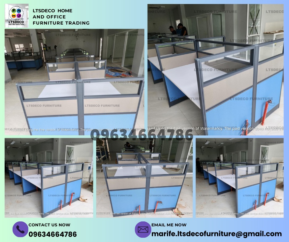 office partition cubicle modular tables, Furniture & Home Living ...