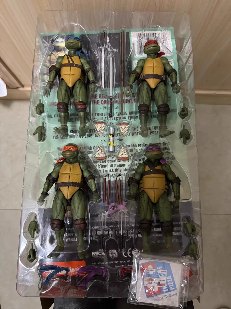 FREE Shipping [ORIGNAL][RARE] NECA Teenage Mutant Ninja Turtles Set of ...