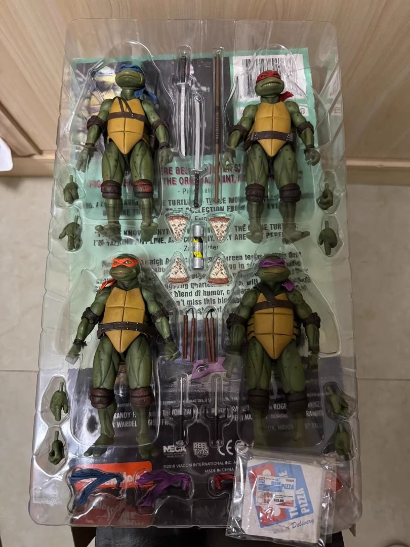 FREE Shipping [ORIGNAL][RARE] NECA Teenage Mutant Ninja Turtles Set of ...